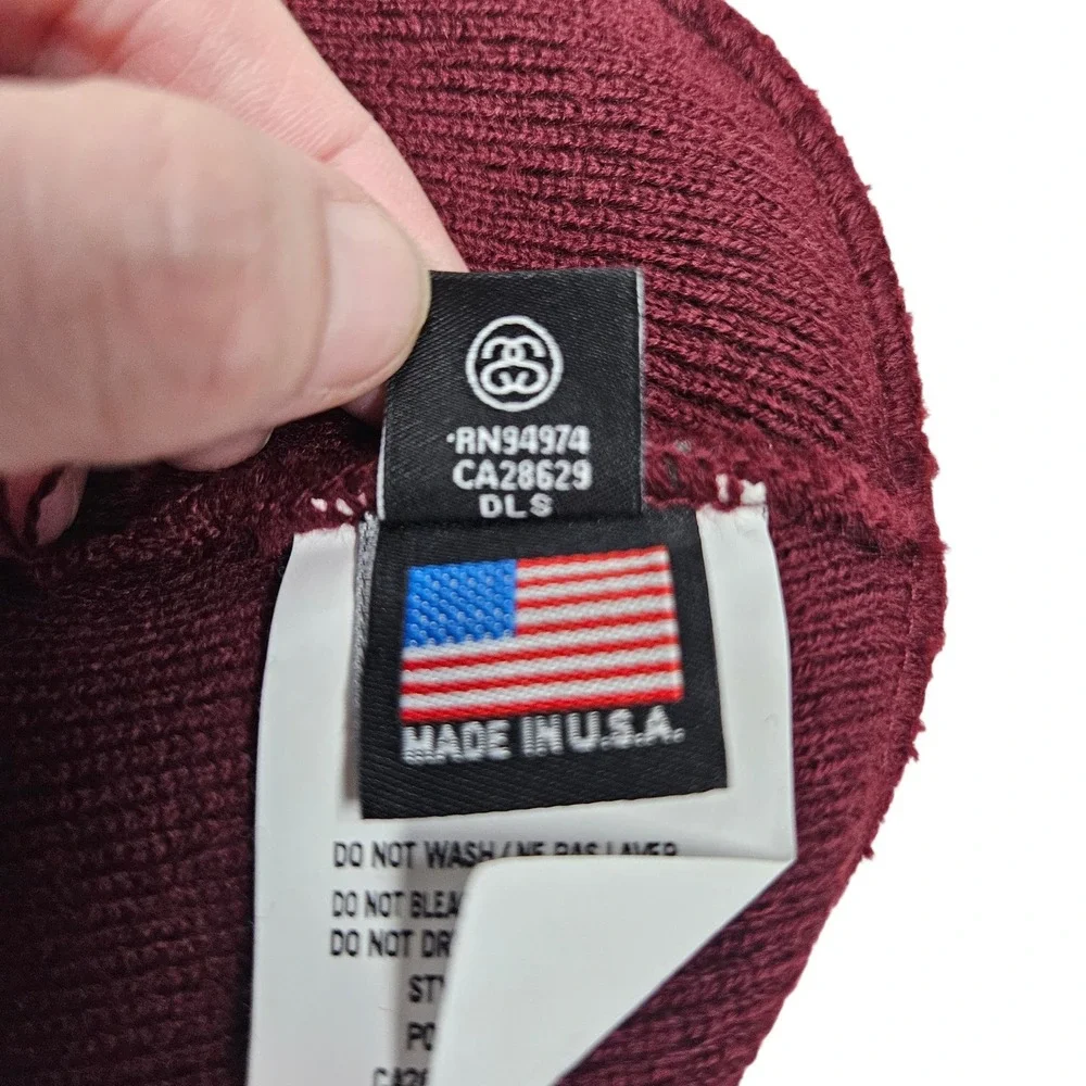 Stussy | Accessories | Stussy Big Stock Cuff Beanie Os Burgundy ...